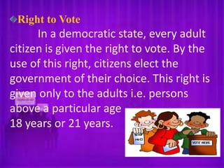 Political, civil,social and economics rights of citizens | PPTX