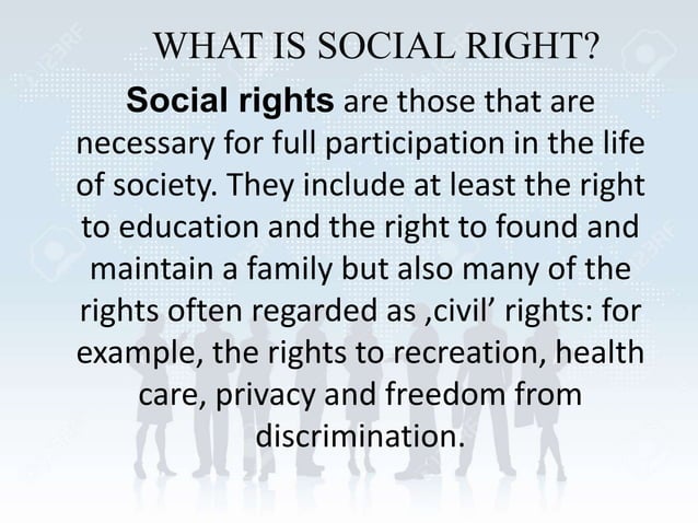 Political, civil,social and economics rights of citizens