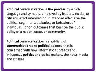 Political communication | PPTX