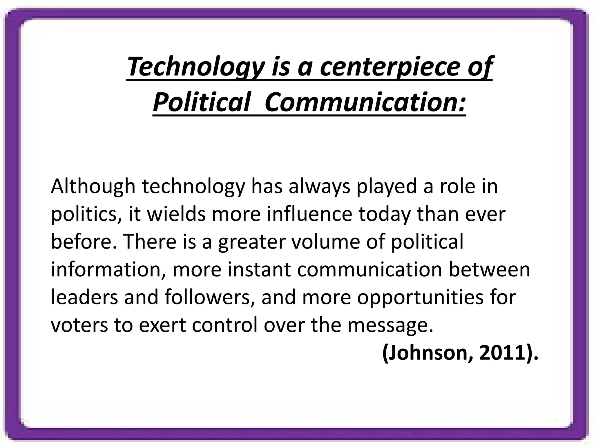 Political communication | PPTX