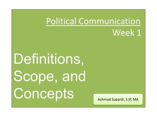 Political communication 2012 | PPTX