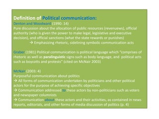 Political communication | PPTX
