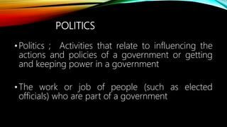 Political conflict | PPTX