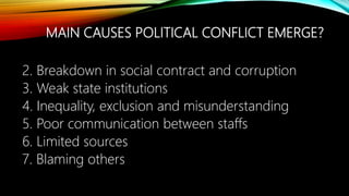 Political conflict | PPTX