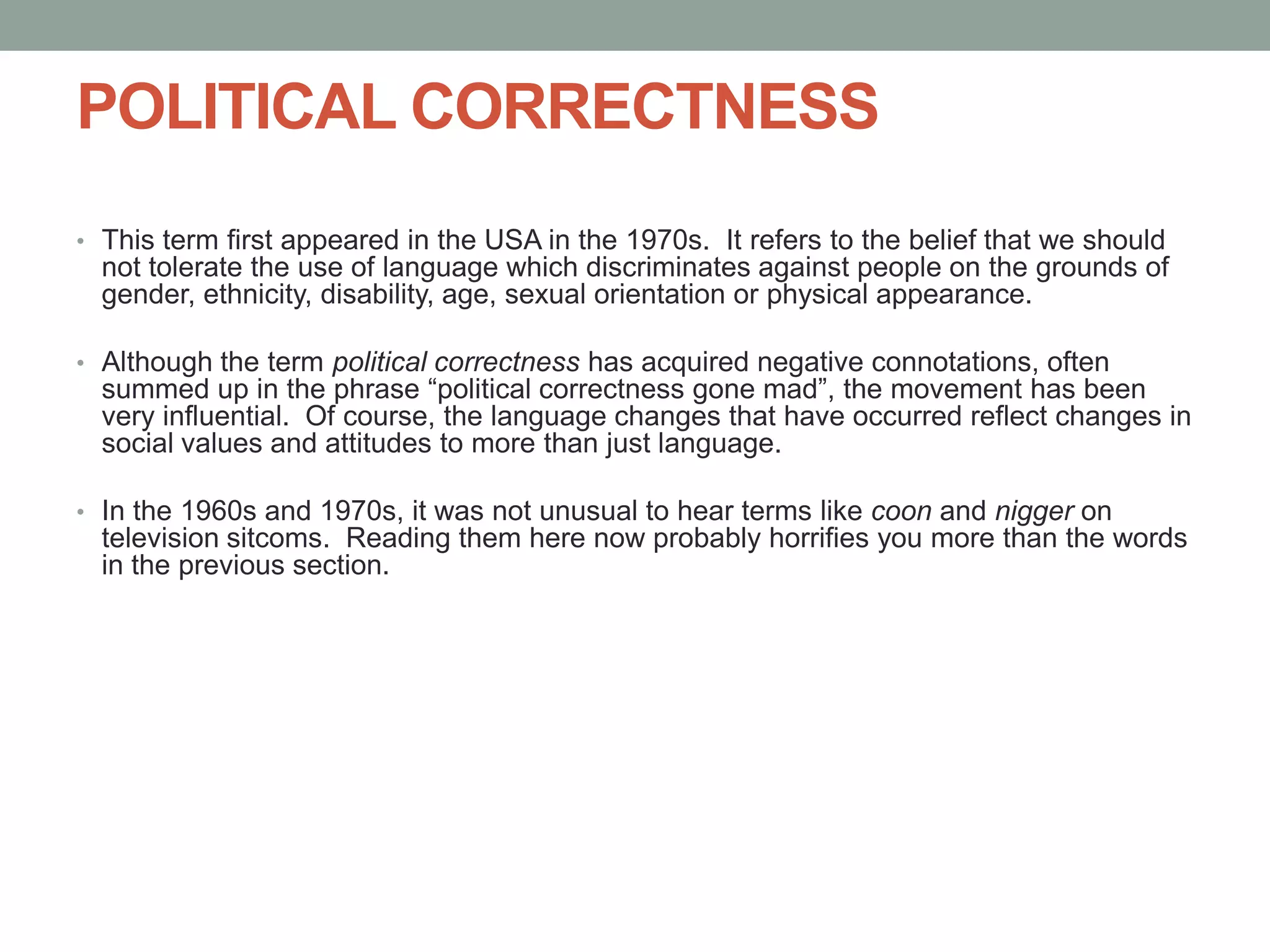 Political correctness | PPTX