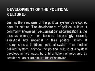 Political culture | PPTX