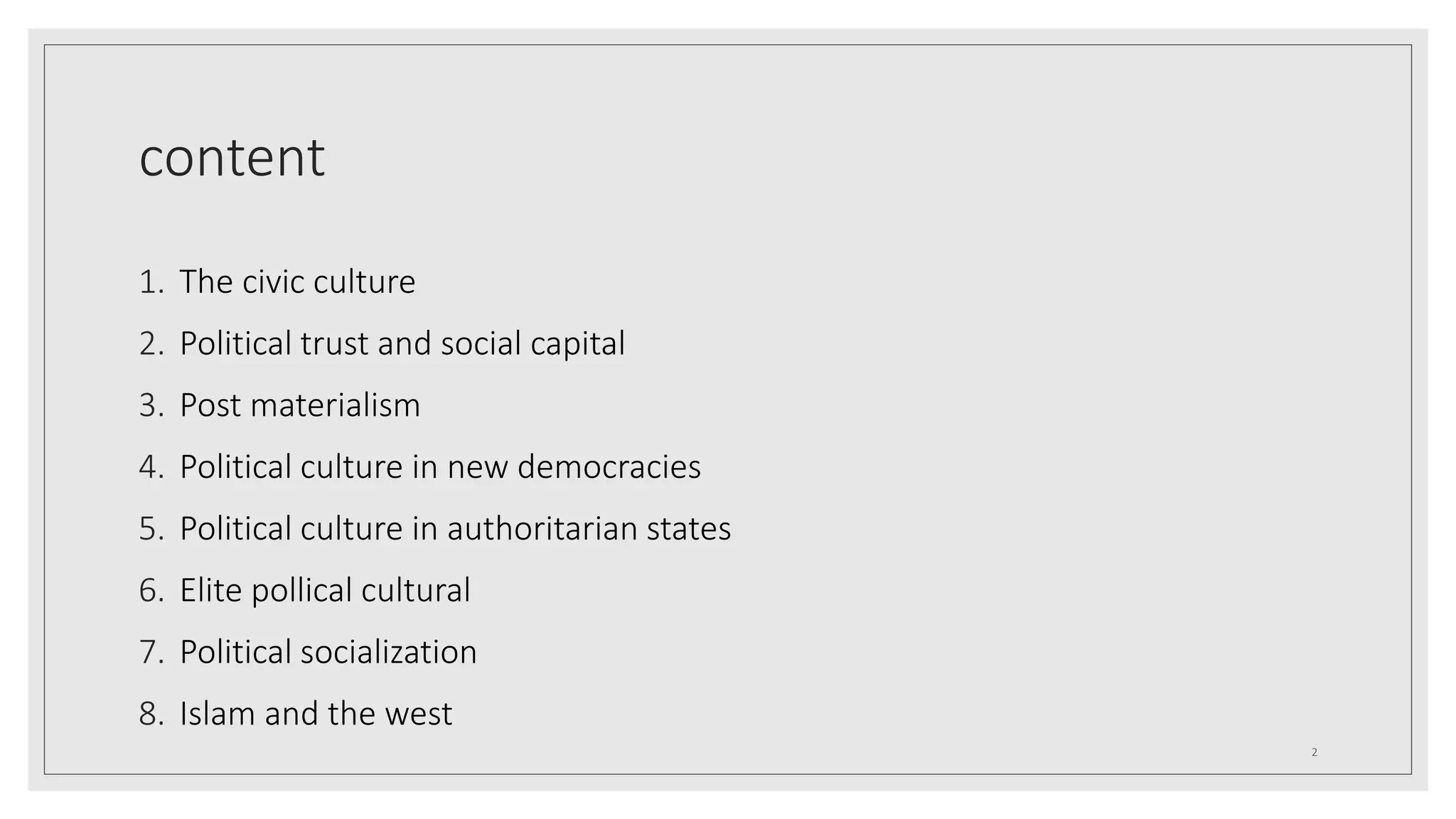Political culture | PPTX