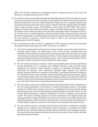 UN SDG Summit 2023: Political Declaration SDGs 2023 | PDF | Non-Profit Organizations | Industries