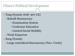China: Political Development | PPTX