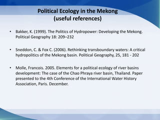 Political ecology introduction presentation | PPTX