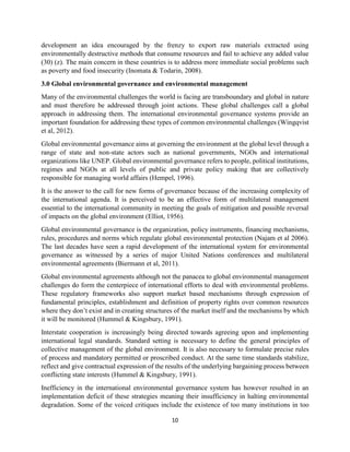 Political ecology of environmental management; a critical review of ...