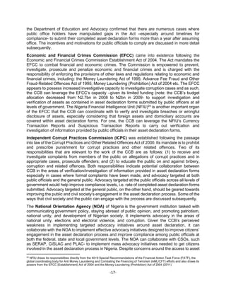 Political economy analysis of asset declaration in nigeria | PDF