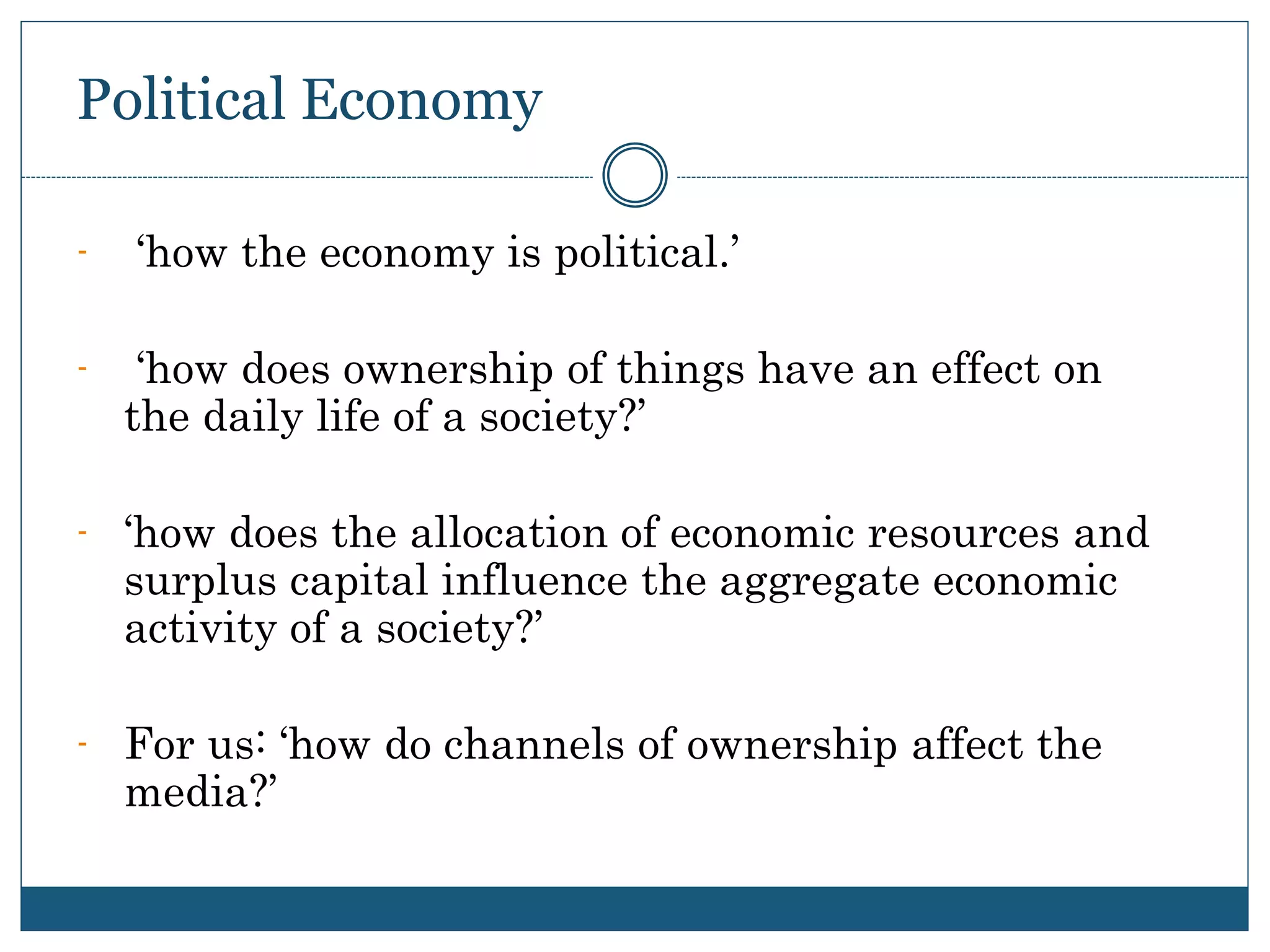 Political economy | PPT