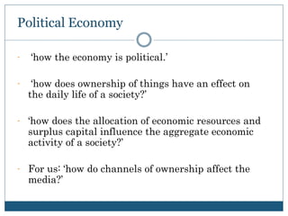 Political economy | PPT