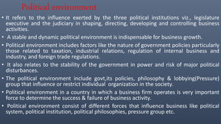 Political environment | PPTX