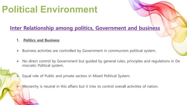 Political environment | PPT