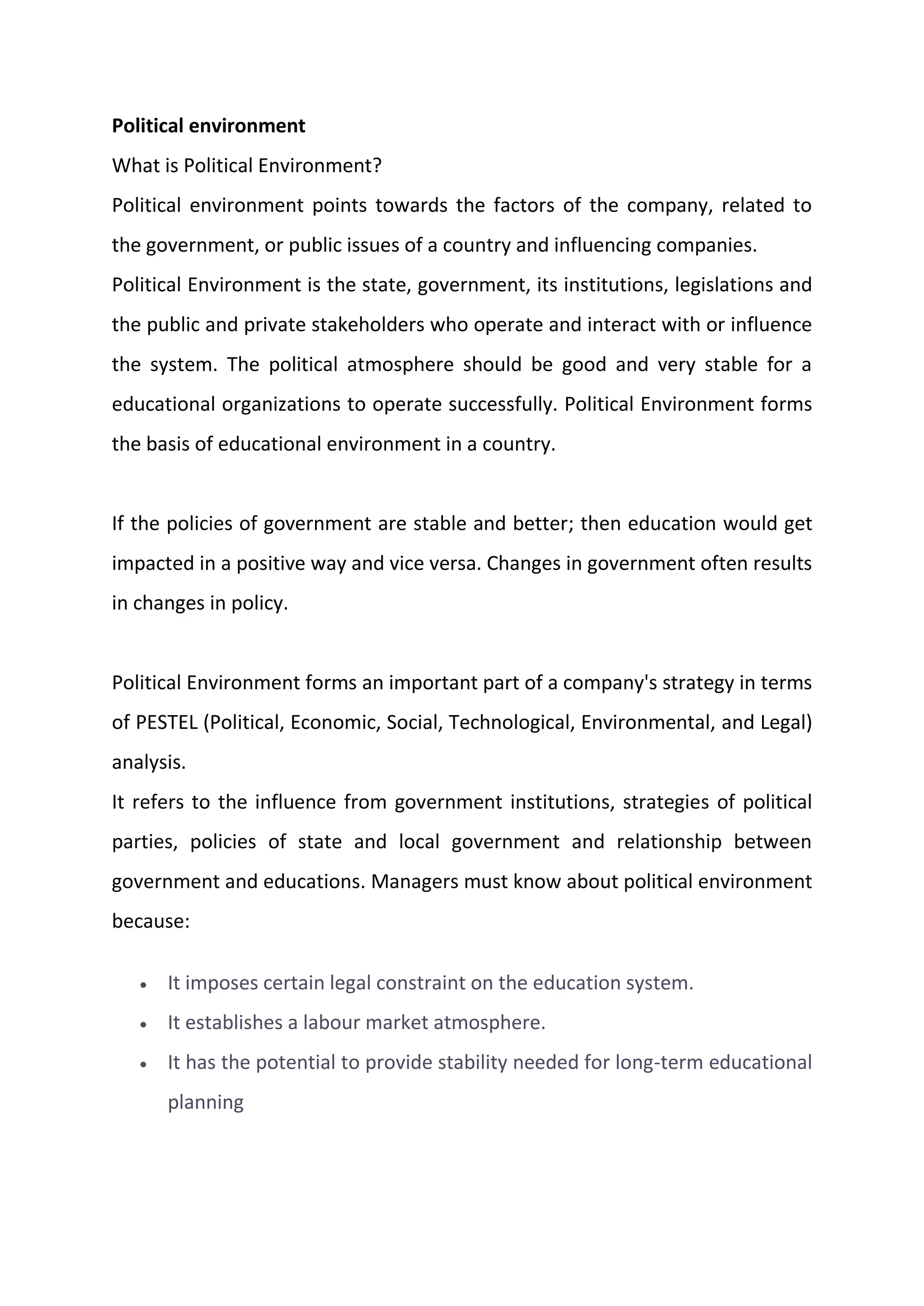 Political environment.docx