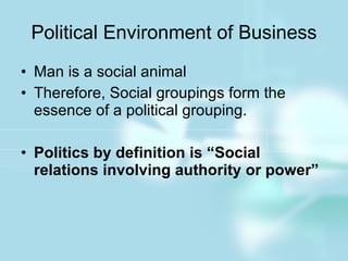 Political Environment[1] | PPT