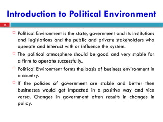 Political Environment in Nepal for business operations | PPTX