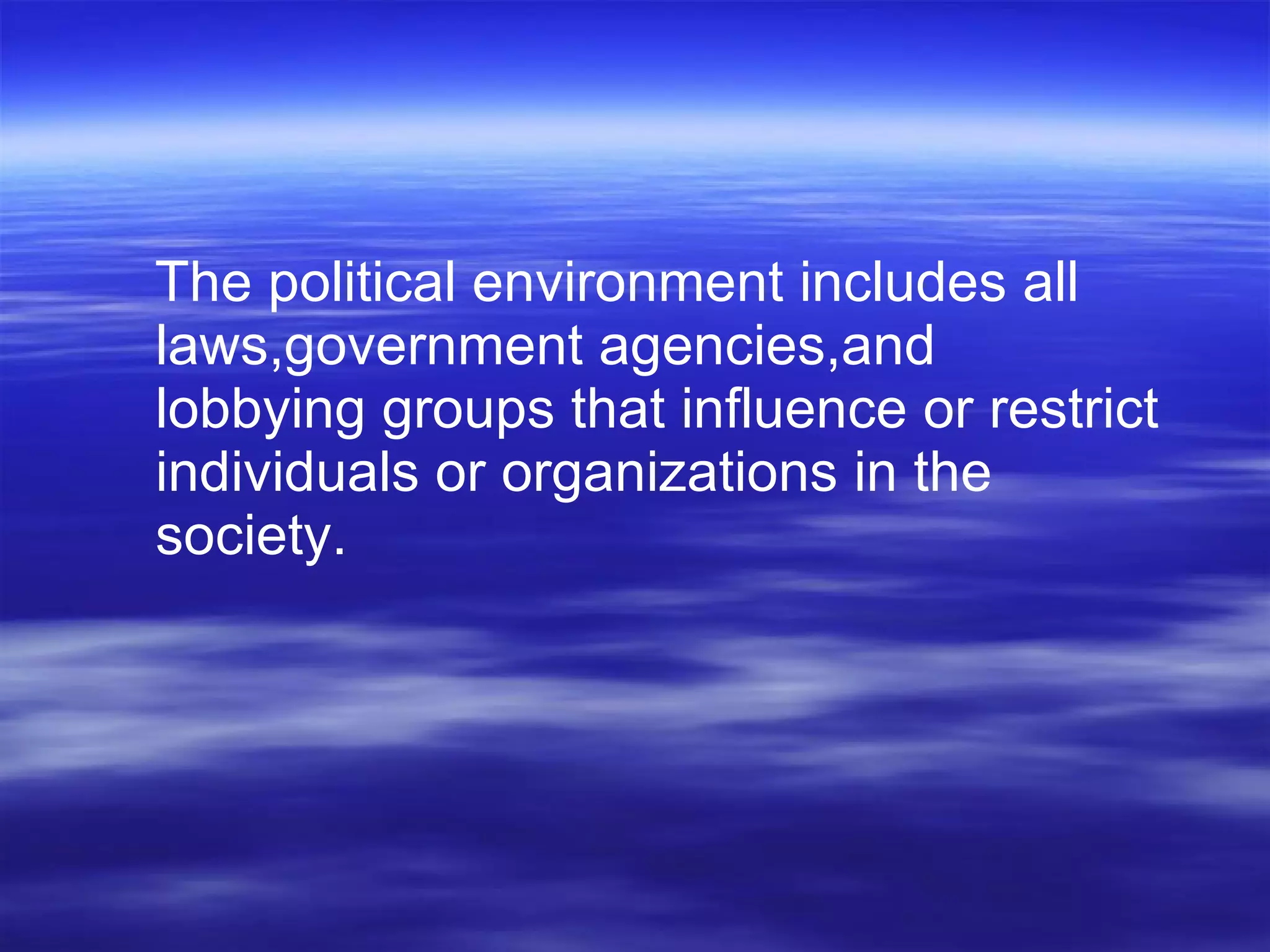 Political environment of business | PPT
