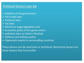 Political factors | PPTX
