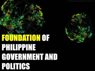 FOUNDATION OF PHILIPPINE GOVERNMENT AND POLITICS | PPTX