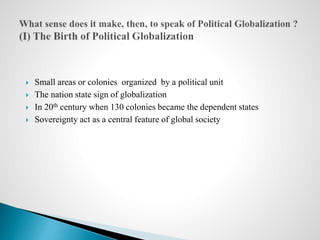 Political Globalization and Demise of Nation States | PPTX