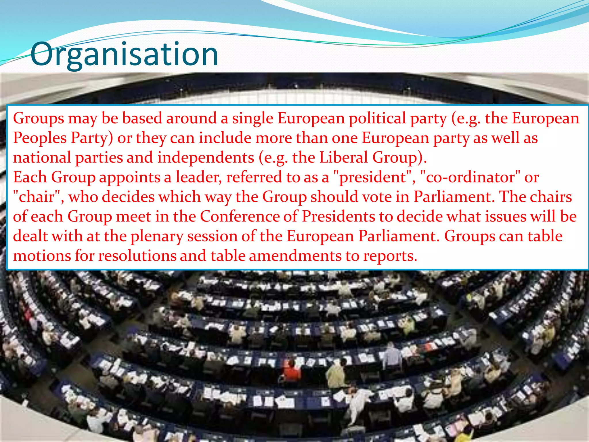 Political groups of eu | PPTX