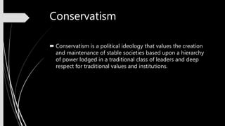 Political ideologies | PPTX