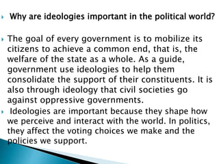 POLITICAL IDEOLOGIES.pptx PHIL.POLITICS&GOVERNANCE | PPTX