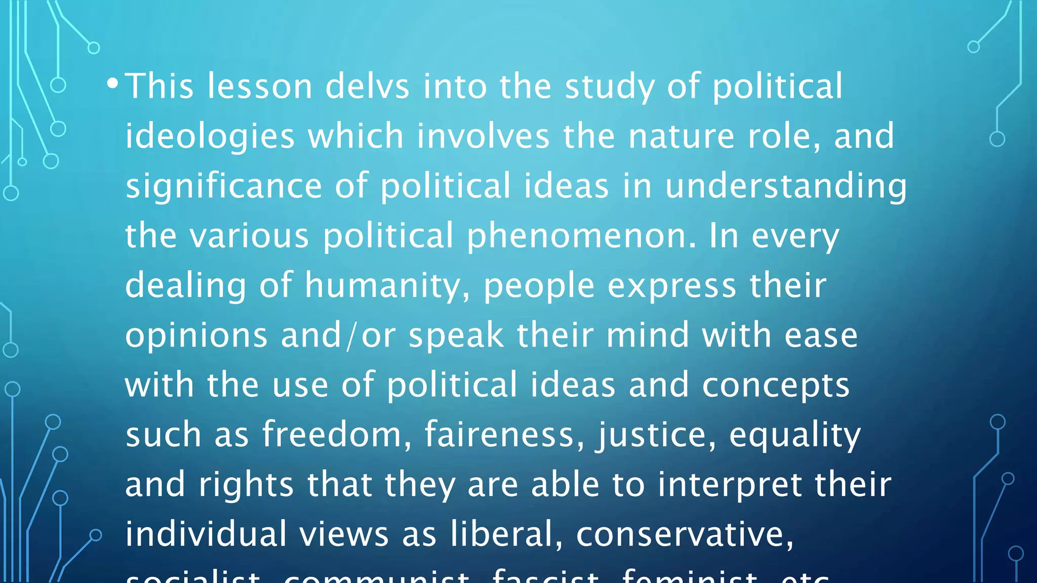 POLITICAL IDEOLOGIES | PPTX