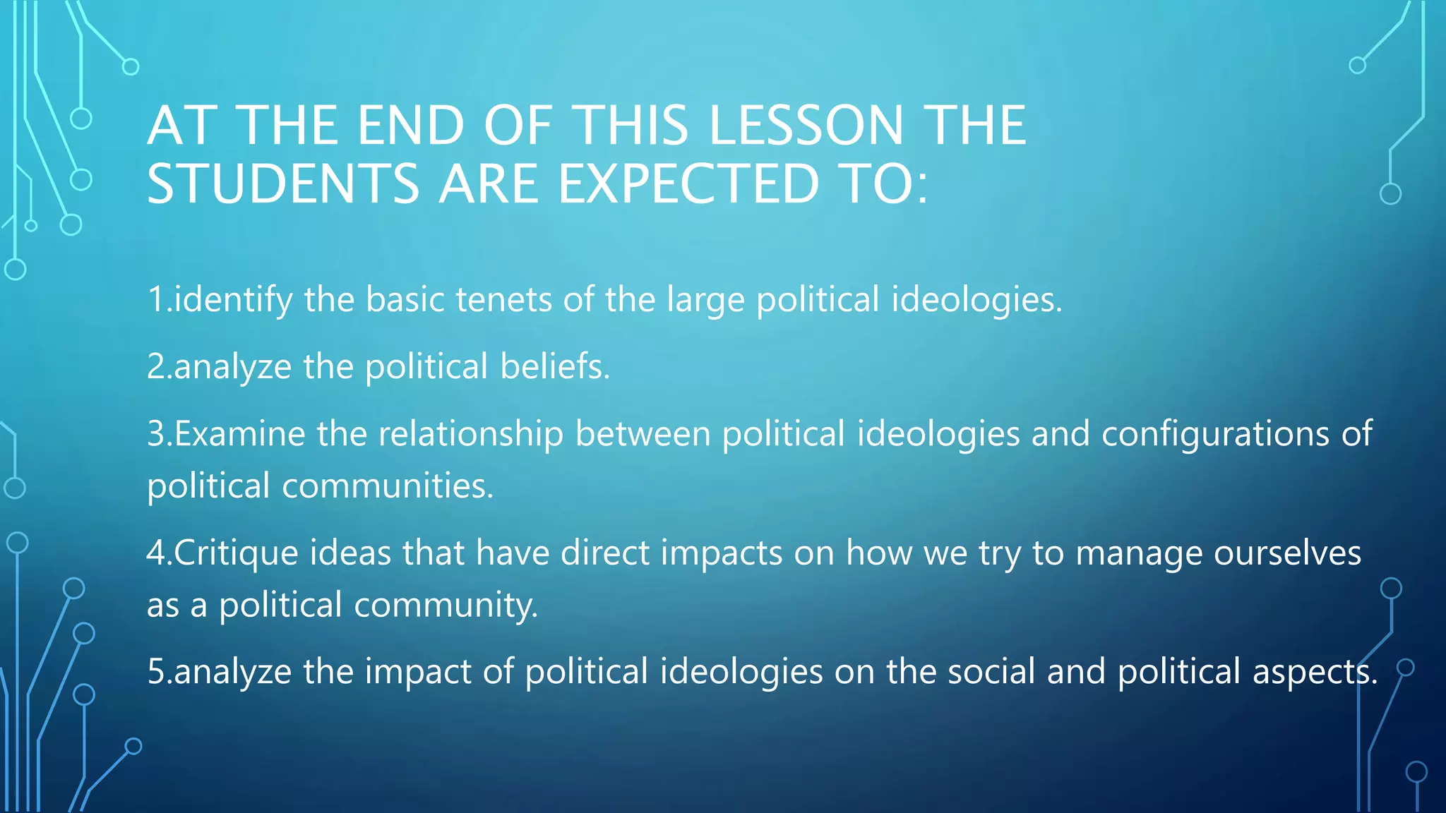 POLITICAL IDEOLOGIES | PPTX