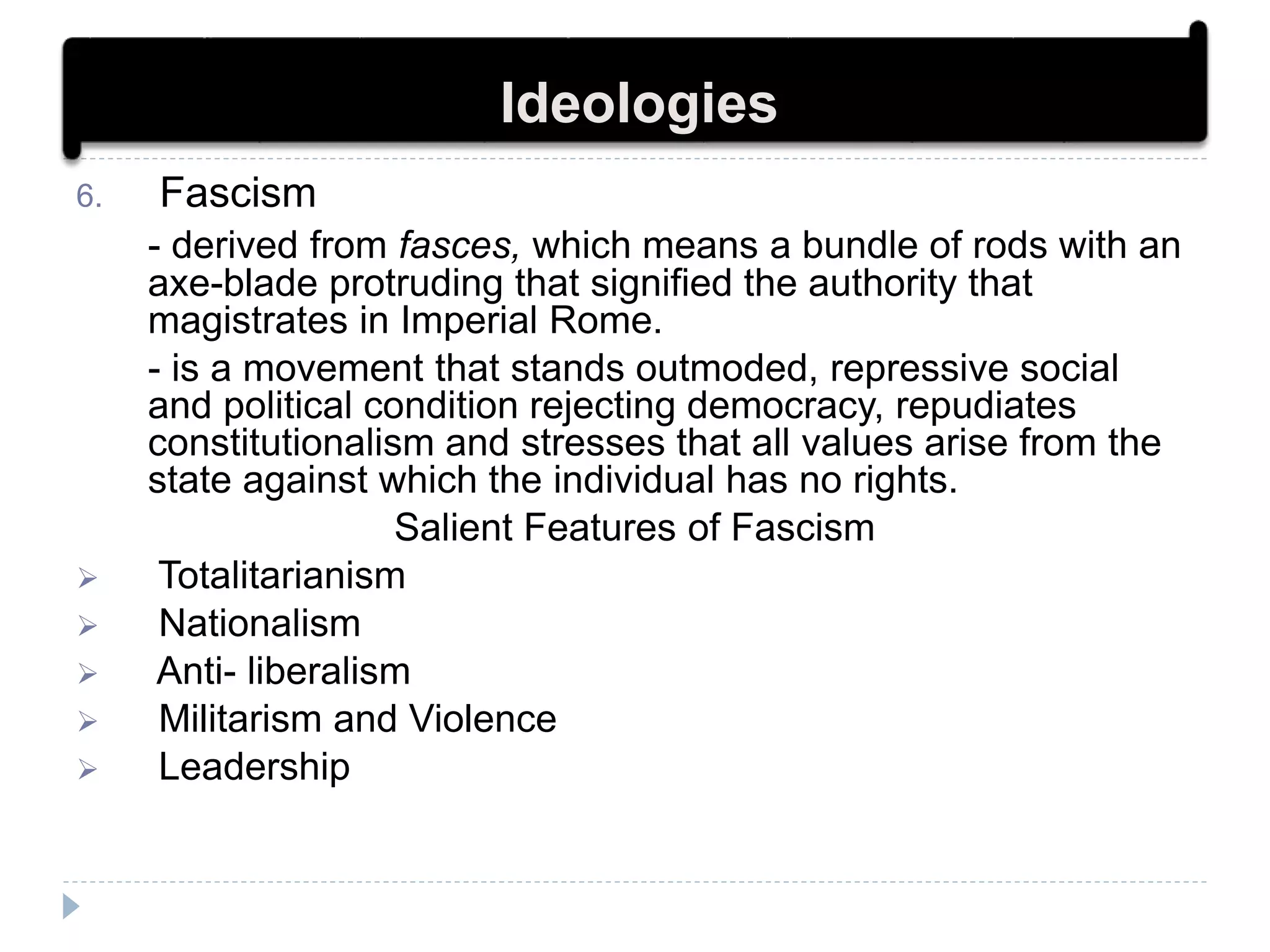 Political ideologies lesson 2 | PPTX