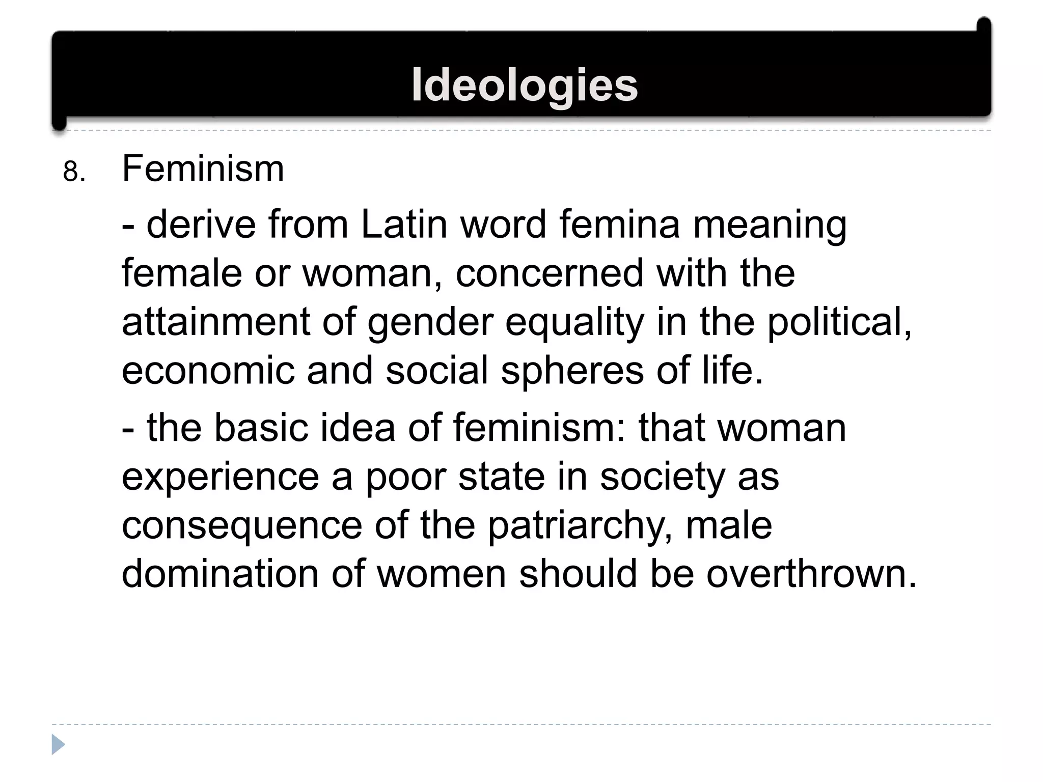 Political ideologies lesson 2 | PPTX