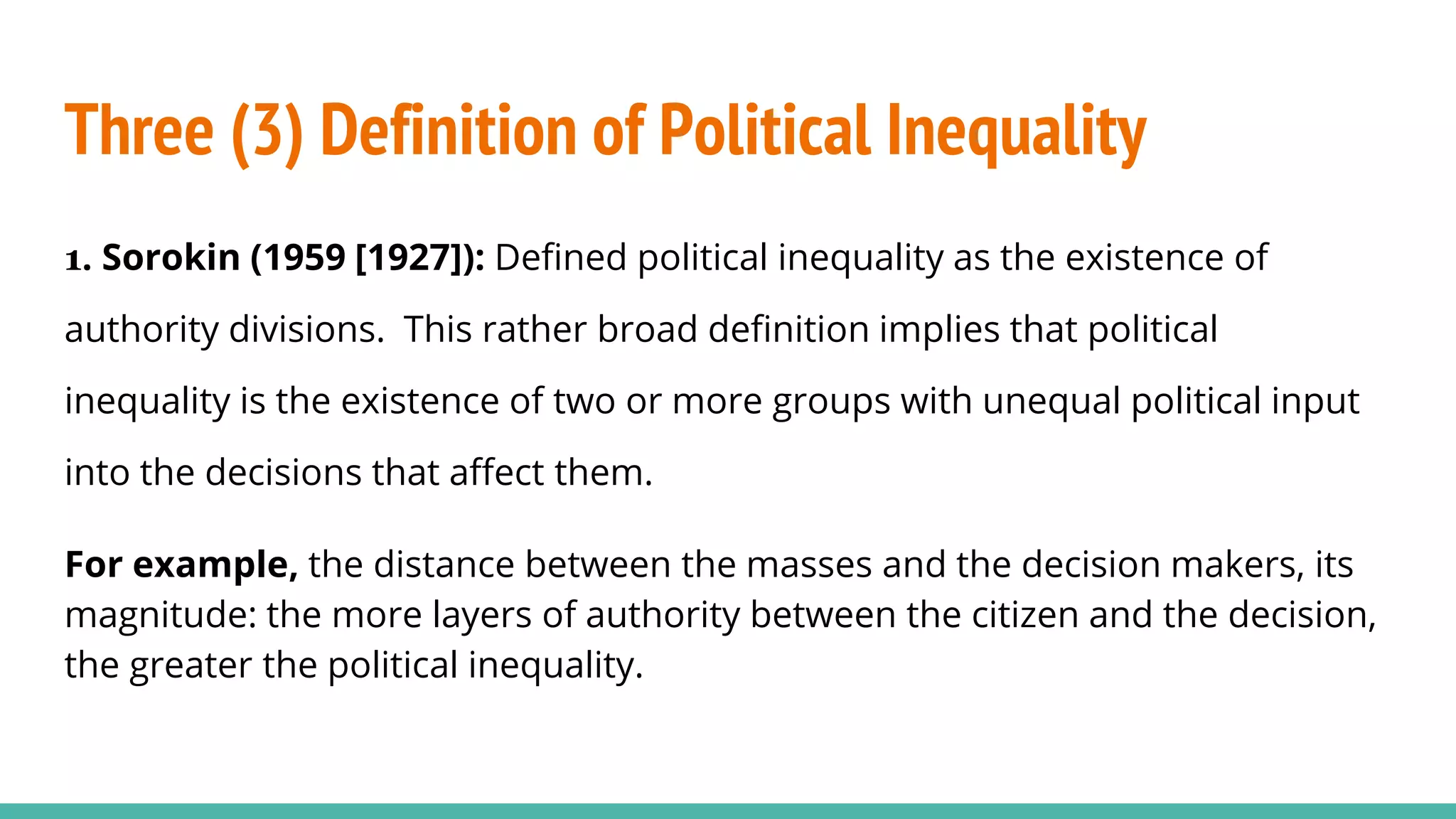 Political inequality | PPTX