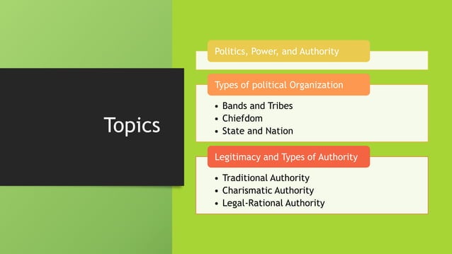 POLITICAL AND LEADERSHIP STRUCTURES | PPTX | Politics