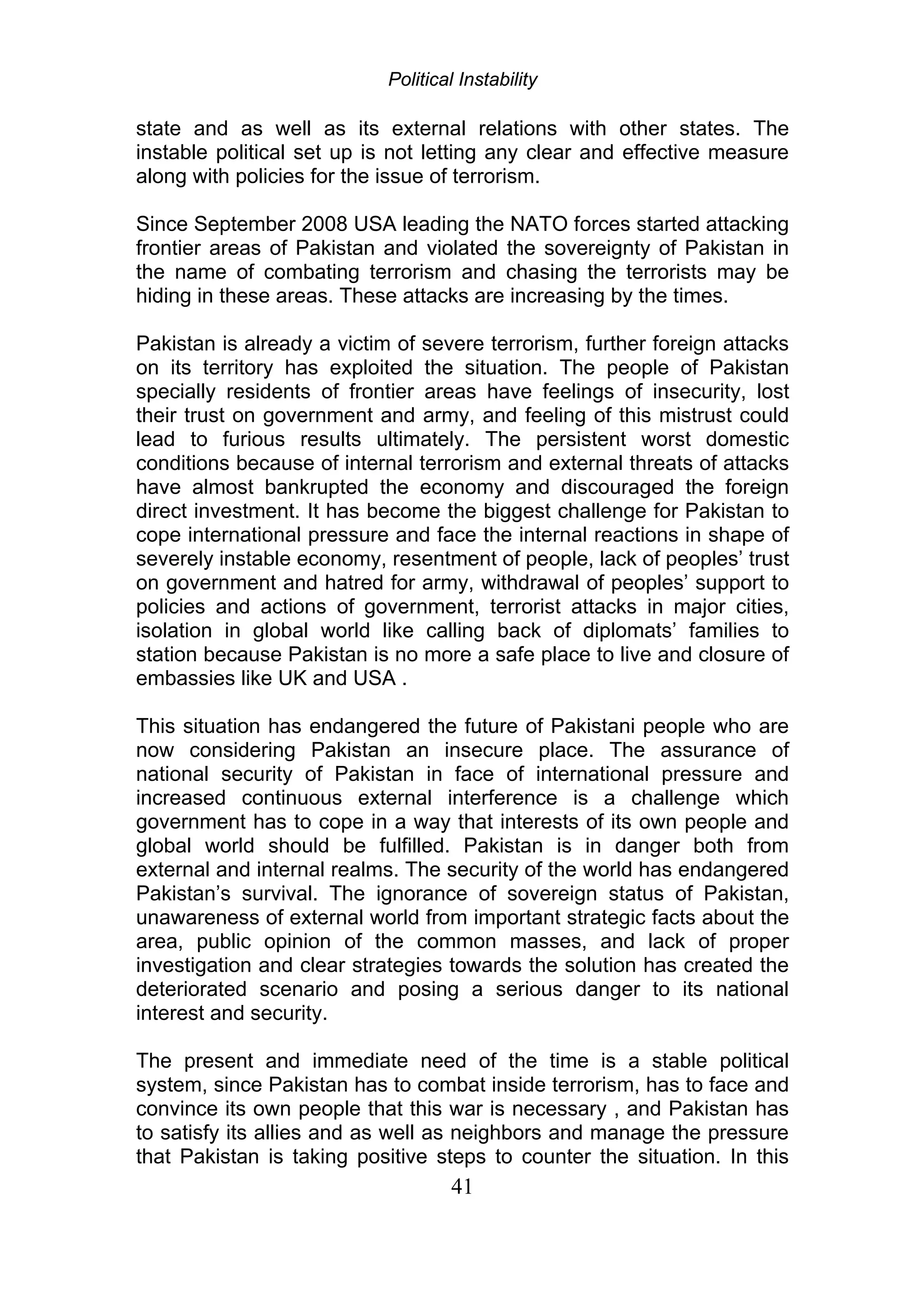 Political instability | PDF