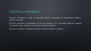 Political instability & corruption | PPTX