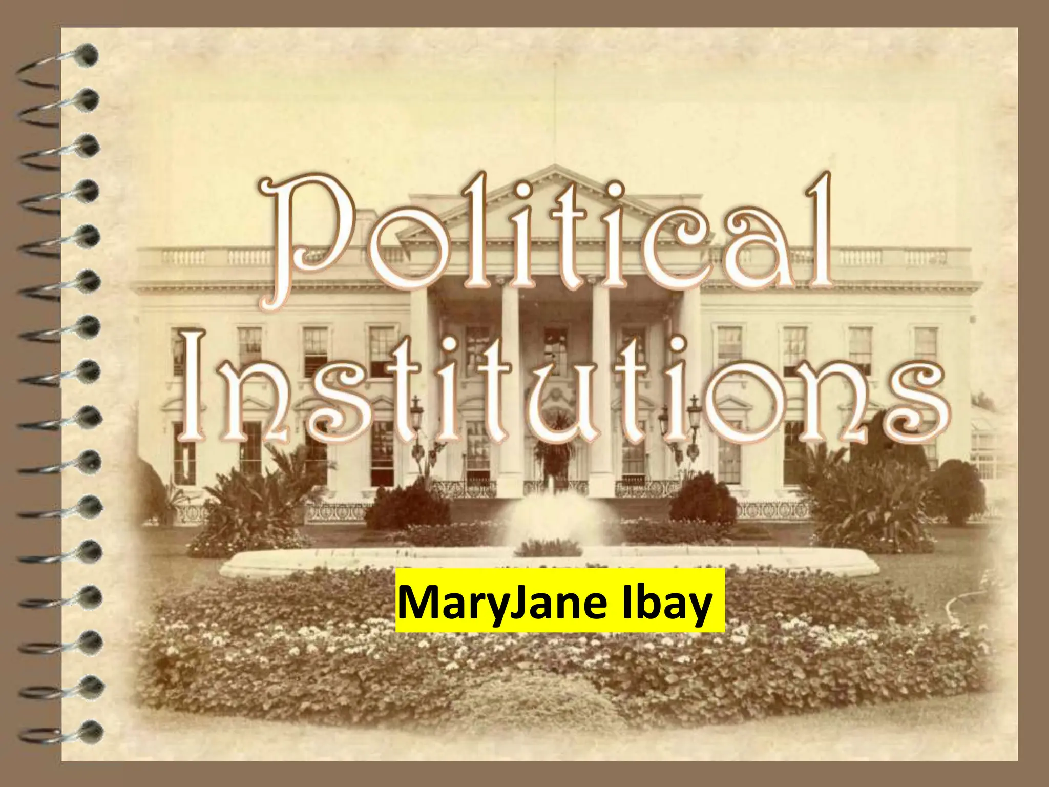 Comparative Government and Politics Political Institution.pptx