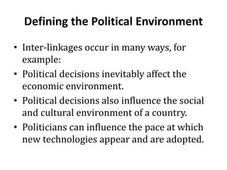 Unit 2 Business environment - BBA Political institutions | PPTX