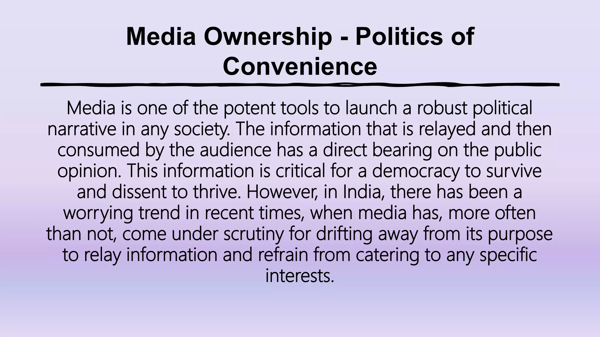 Political issues widely reported in mainstream media ppt | PPTX