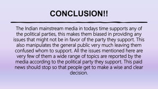 Political issues widely reported in mainstream media ppt | PPTX
