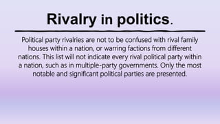 Political issues widely reported in mainstream media ppt | PPTX