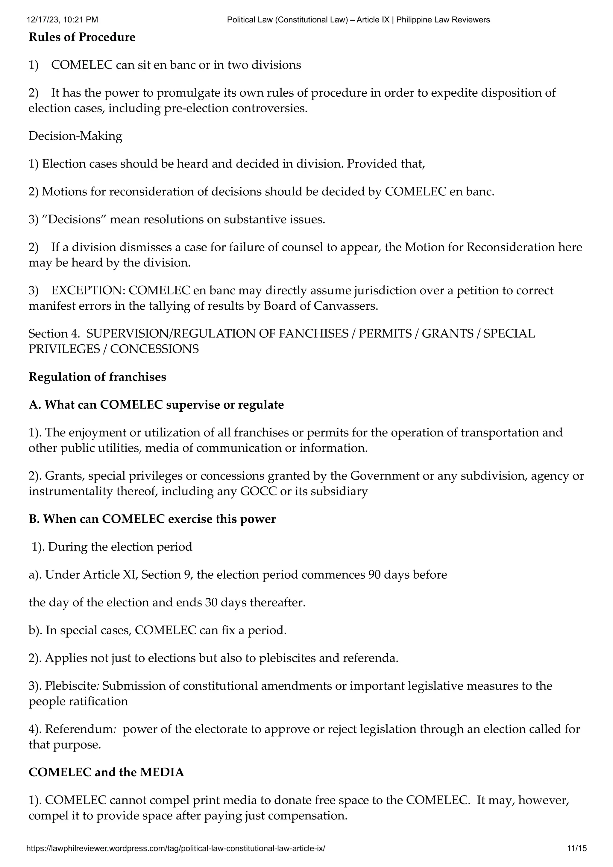 Political Law (Constitutional Law) – Article IX _ Philippine Law Reviewers.pdf