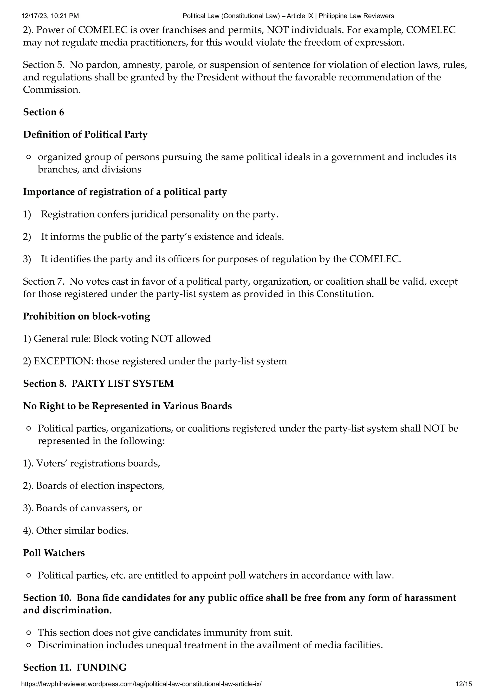 Political Law (Constitutional Law) – Article IX _ Philippine Law ...