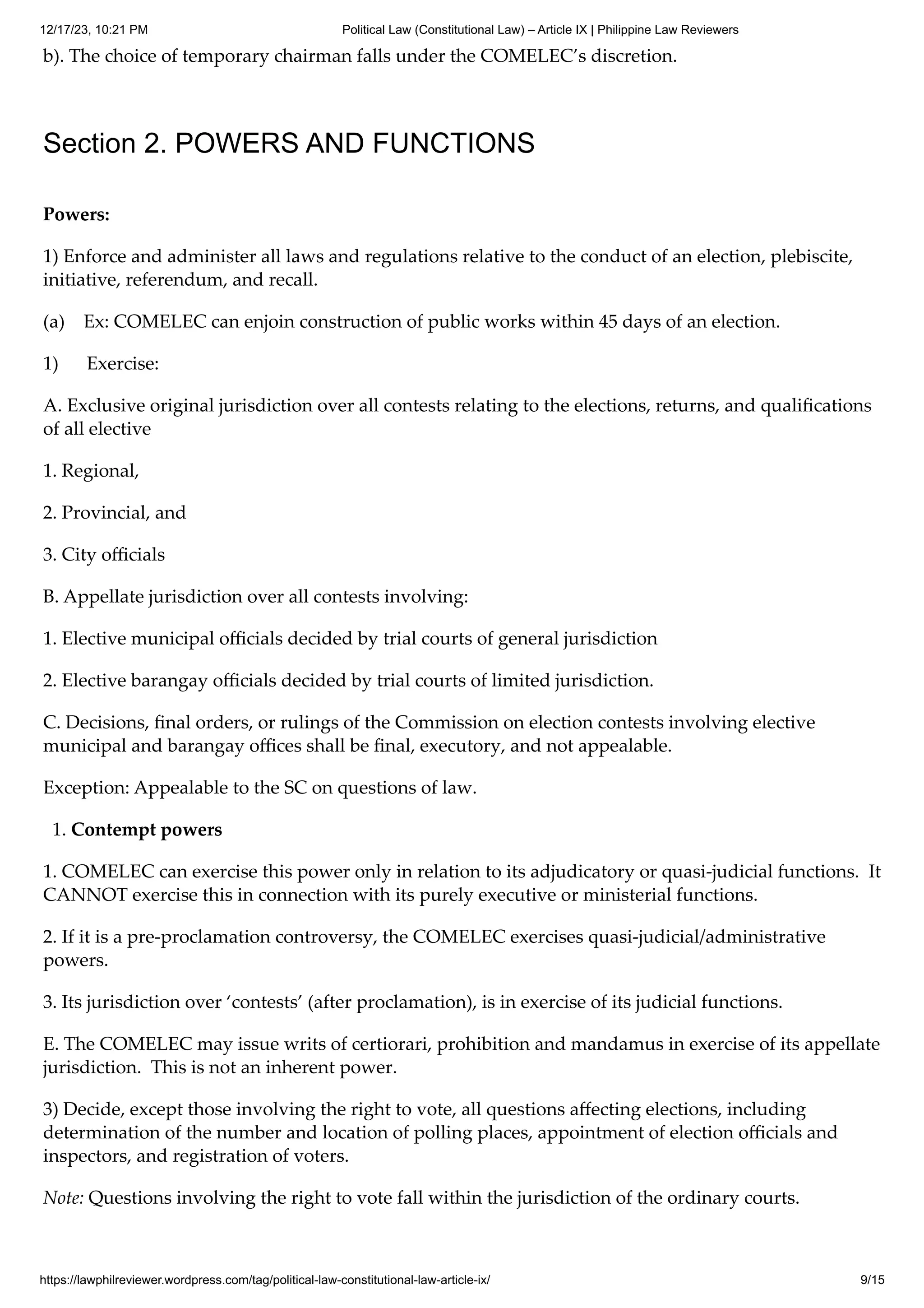 Political Law (Constitutional Law) – Article IX _ Philippine Law Reviewers.pdf