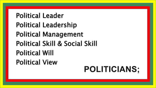 Political leadership | PPTX