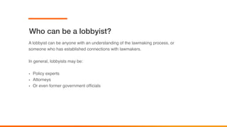 Political Lobbying 101 - How to create lasting change | PDF
