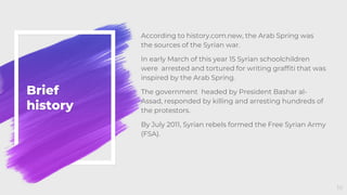 Politically induced migration syrian war | PPTX