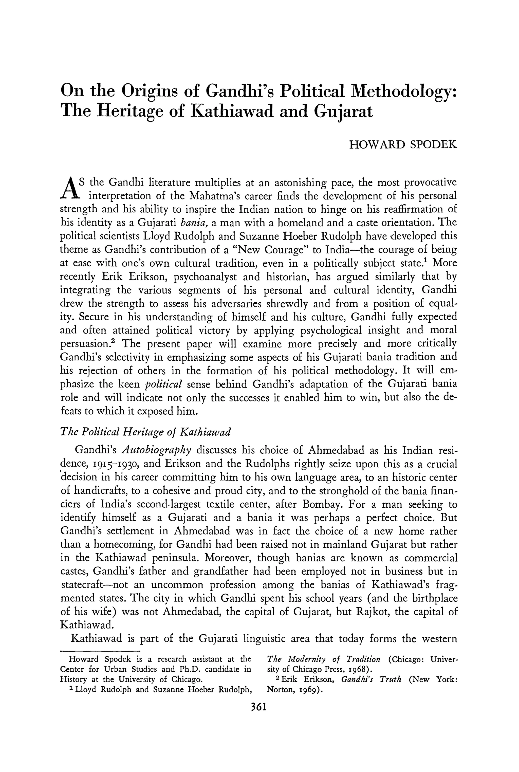 Political Methods of Gandhi | PDF